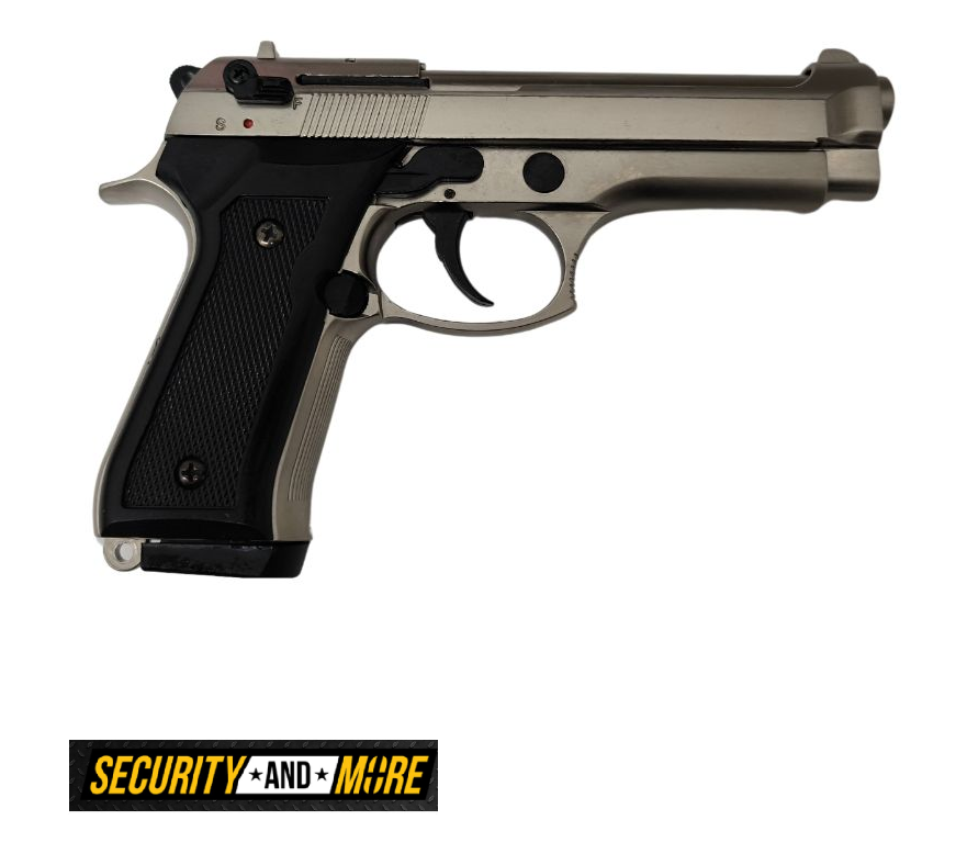Blow F92 Satin 9mm Blank P.A.K Pepper Pistol