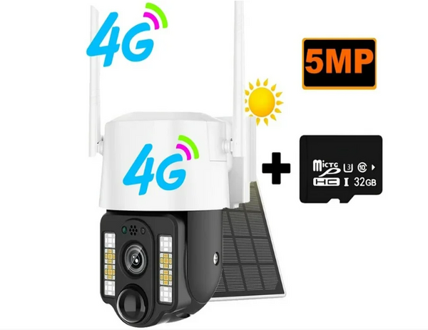 Andowl Q-V380 4K Solar Intelligent 4G IP PTZ Camera