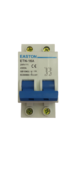 16A Double Pole DC Circuit Breaker | 12-250VDC | Solar Circuit Breaker