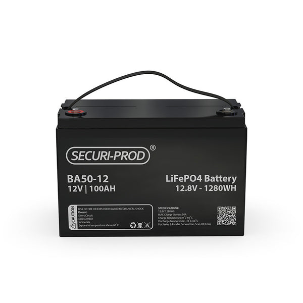 Securi-Prod 12.8V 100AH Lithium Deep Cycle Battery